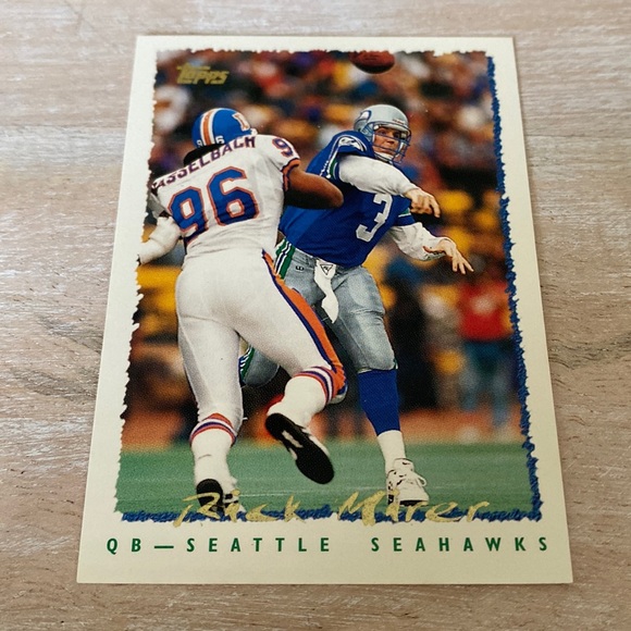 Topps | Other | Rick Mirer Notre Dame Seahawks Super Star Qb 995 Card ...
